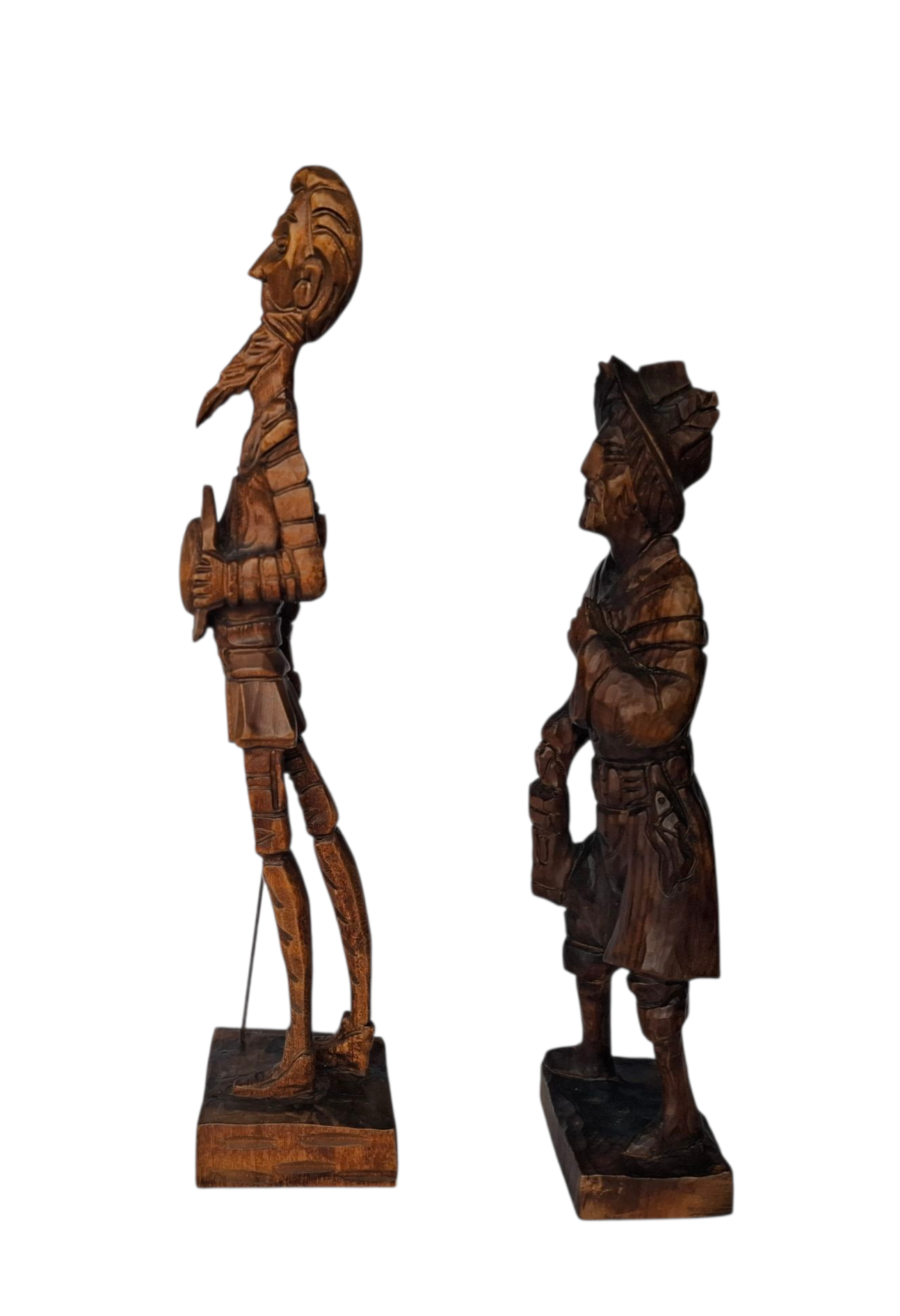 aukcije.hr - DRVENE FIGURE. DON QUIJOTE. SANCHO PANZA.