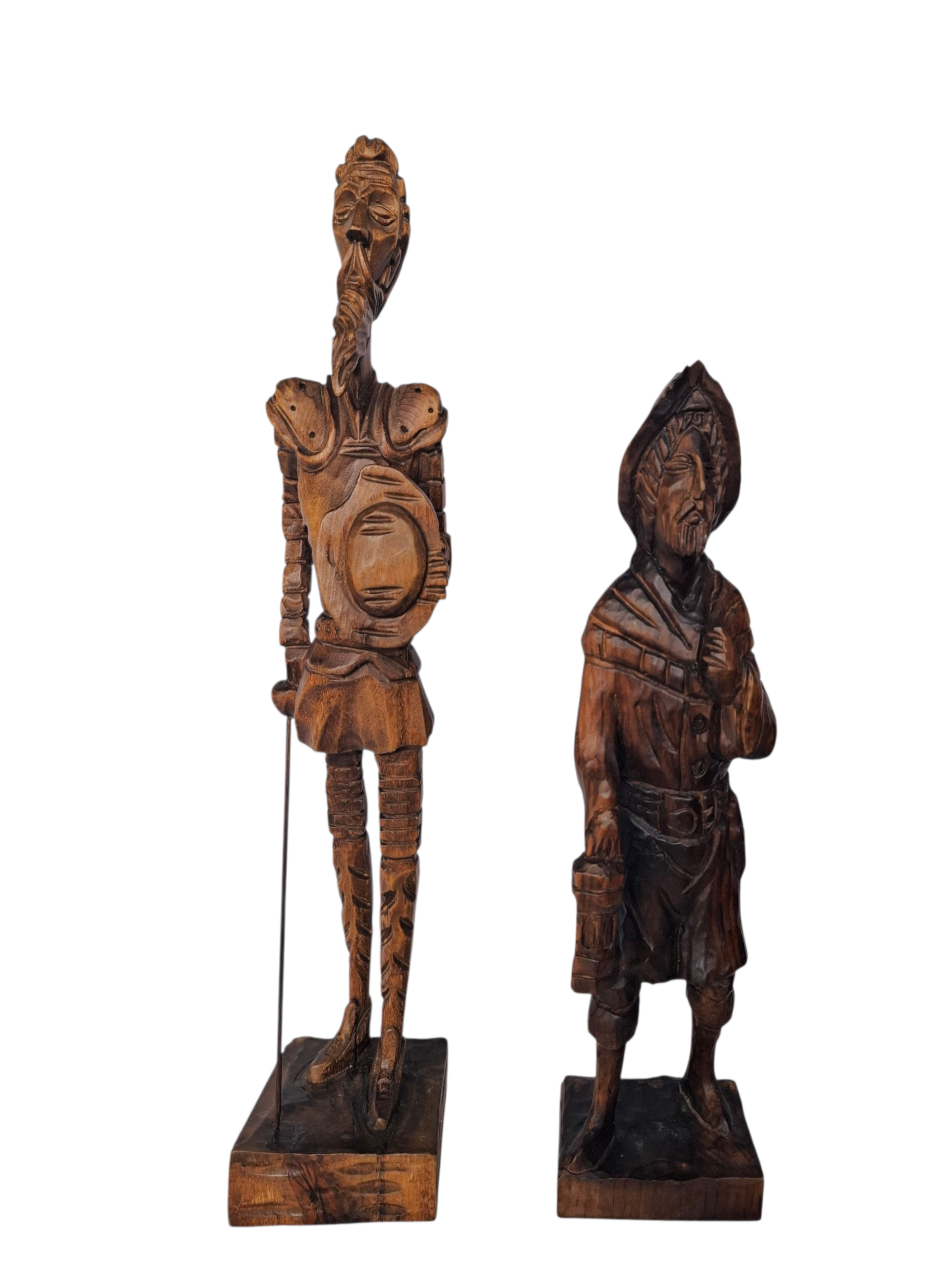 aukcije.hr - DRVENE FIGURE. DON QUIJOTE. SANCHO PANZA.