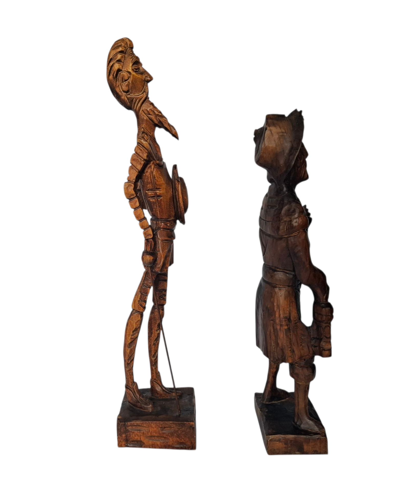 aukcije.hr - DRVENE FIGURE. DON QUIJOTE. SANCHO PANZA.