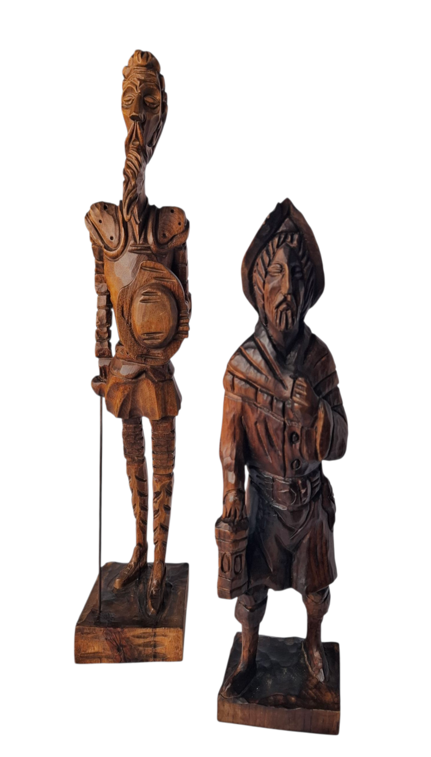 aukcije.hr - DRVENE FIGURE. DON QUIJOTE. SANCHO PANZA.