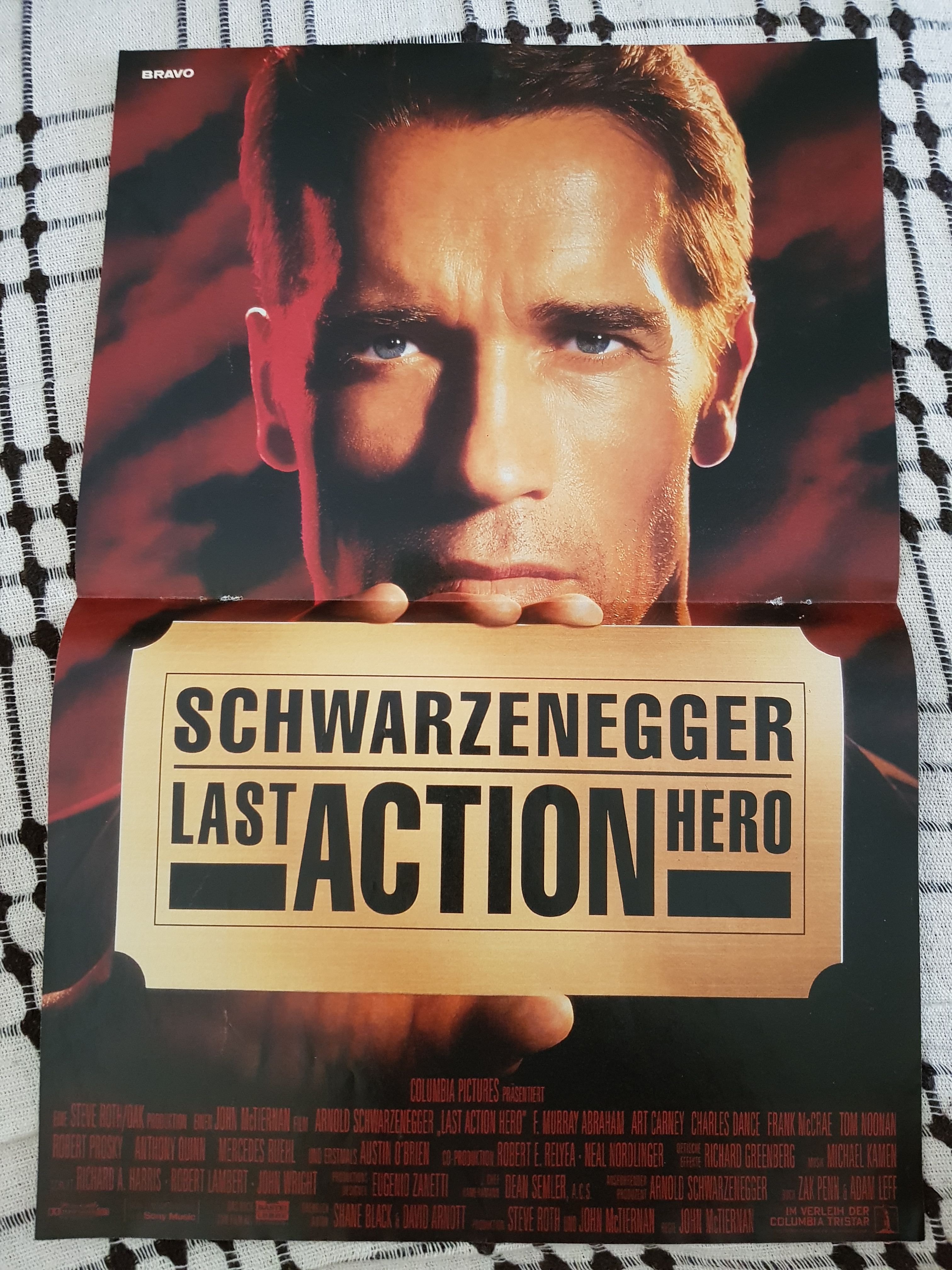 aukcije.hr - SCHWARZENEGGER, LAST ACTION HERO- POSTER