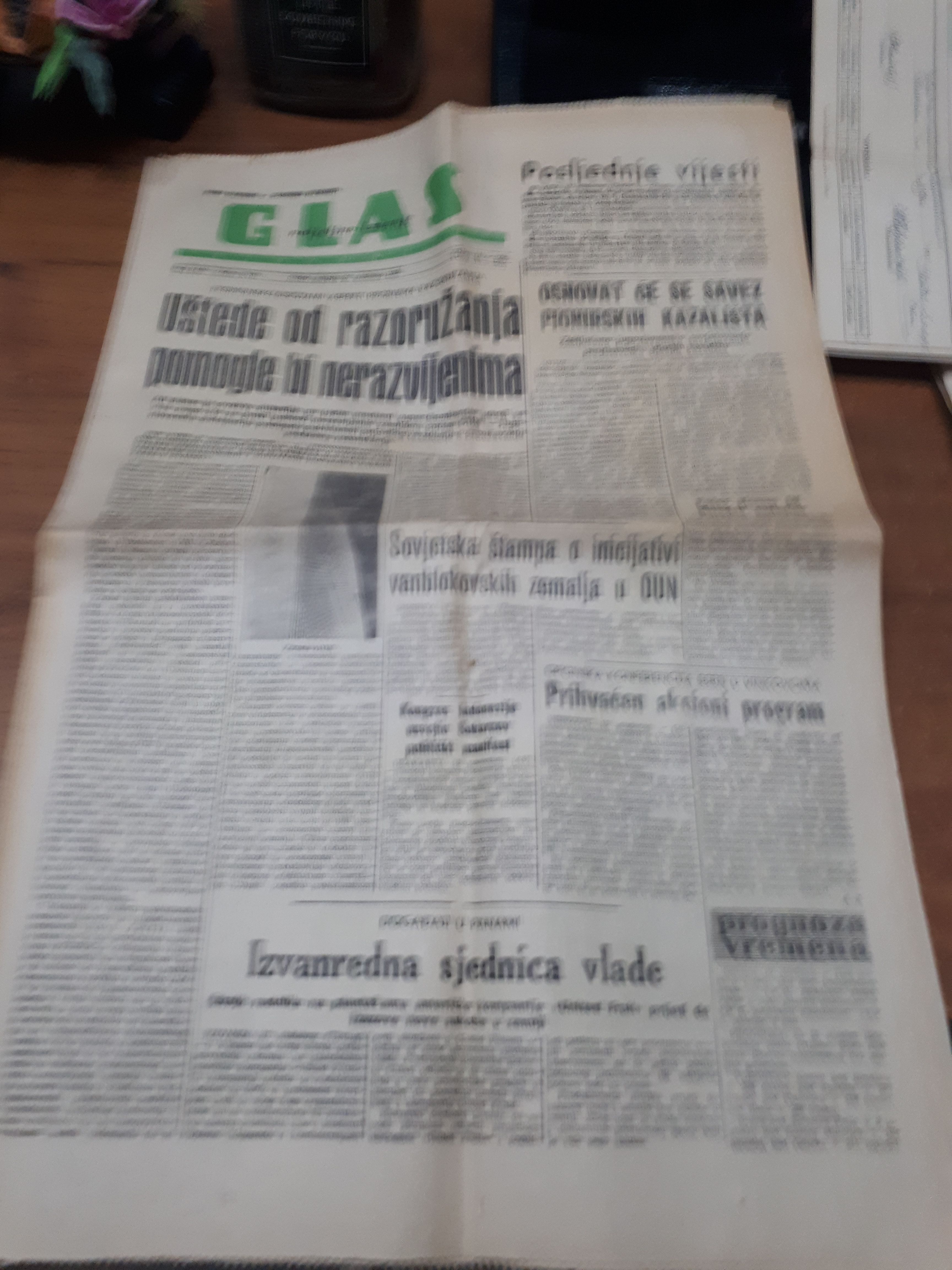 aukcije.hr - Stare novine - Glas Slavonije 1960