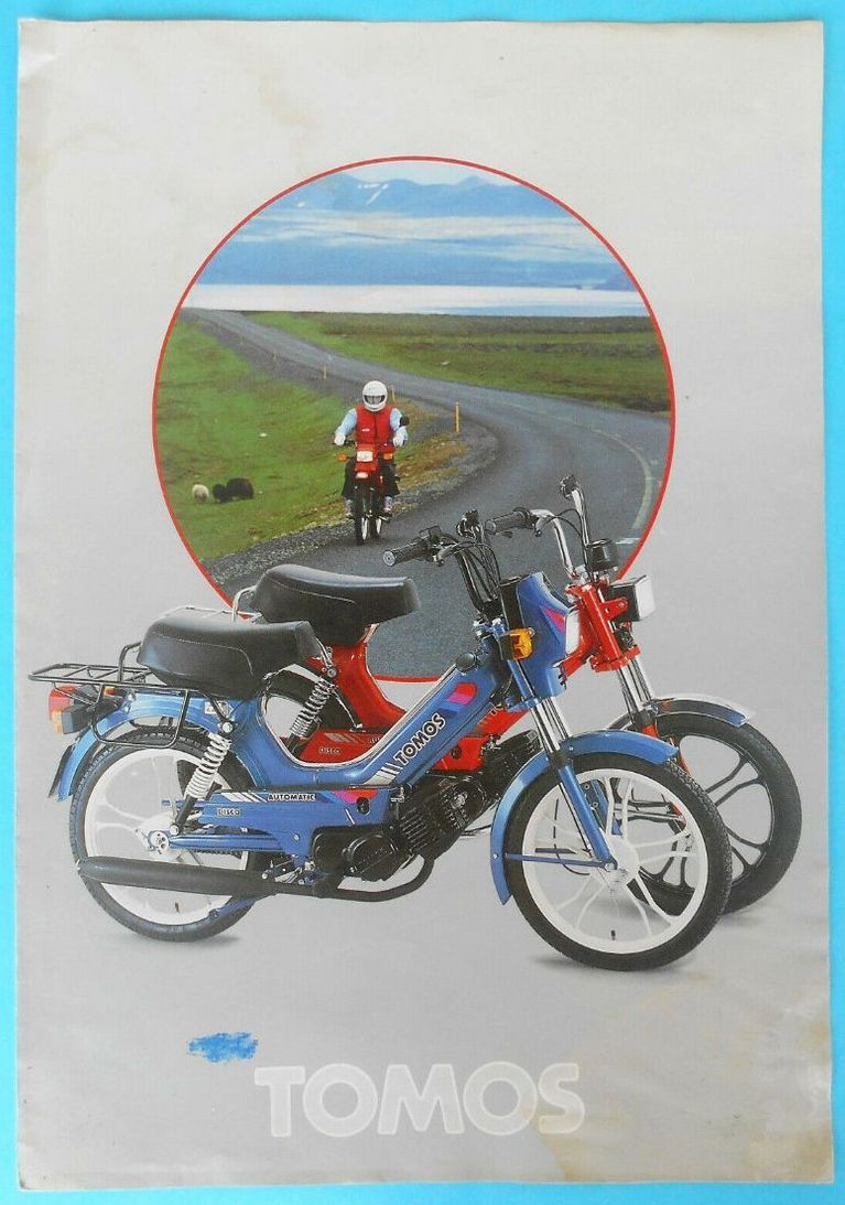 aukcije.hr - TOMOS Motori A 35 SL L ATX 50 C ... stara ex Yu brošura * Koper Slovenija