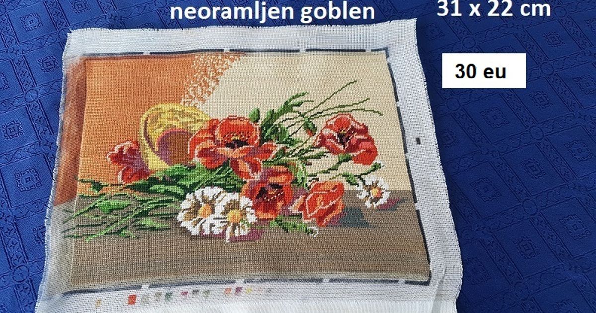 aukcije.hr - Gobleni, izrađeni neuramljeni, 4 komada