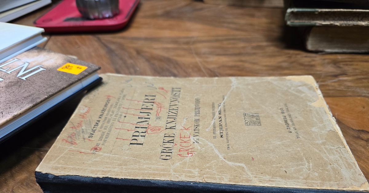 aukcije.hr - Primjeri iz grcke knjjzevnosti u hrvatskom prijevodu 1920