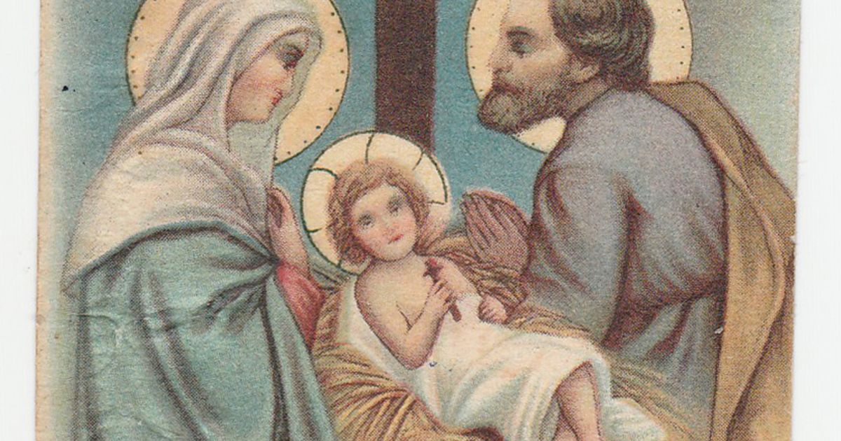 aukcije.hr - Sveta sličica„Slava Bogu na visini!“Djevica Marija, sveti ...